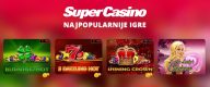 Super Casino Hrvatska » 300 EUR bonus + 100 Besplatnih Vrtnji